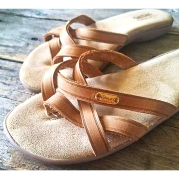 G.H. Bass & Co. | Shoes | Vintage G H Bass Sunjuns Size 7 7s Tan ...